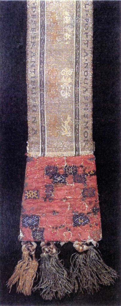 14th Century Stole (detail) - Medieval Beads